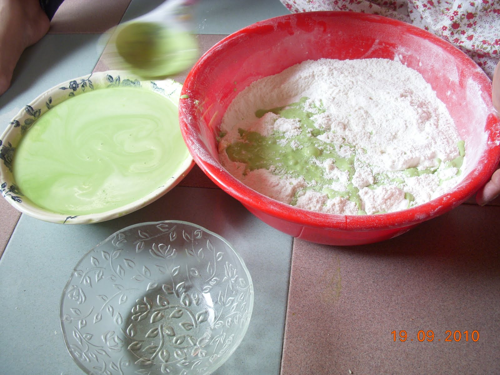 Anggerik: update : resipi bingka pulut pandan (with pics)