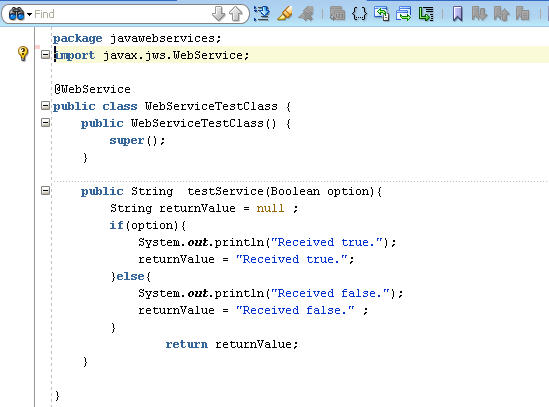 Naive Creating A Java Web Service Using Jdeveloper