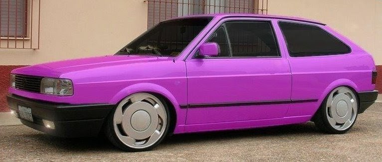 Planeta Automotivo: Foto de VW Gol cor de Rosa