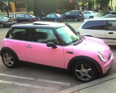 Planeta Automotivo: Fotos de Mini Cooper cor de Rosa