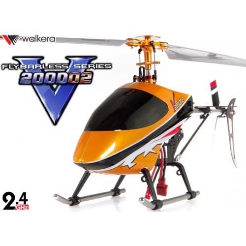 RC Helikopter: WALKERA V200D02 Flybarless 3-Axis-Gyro System 4CH Metal RTF