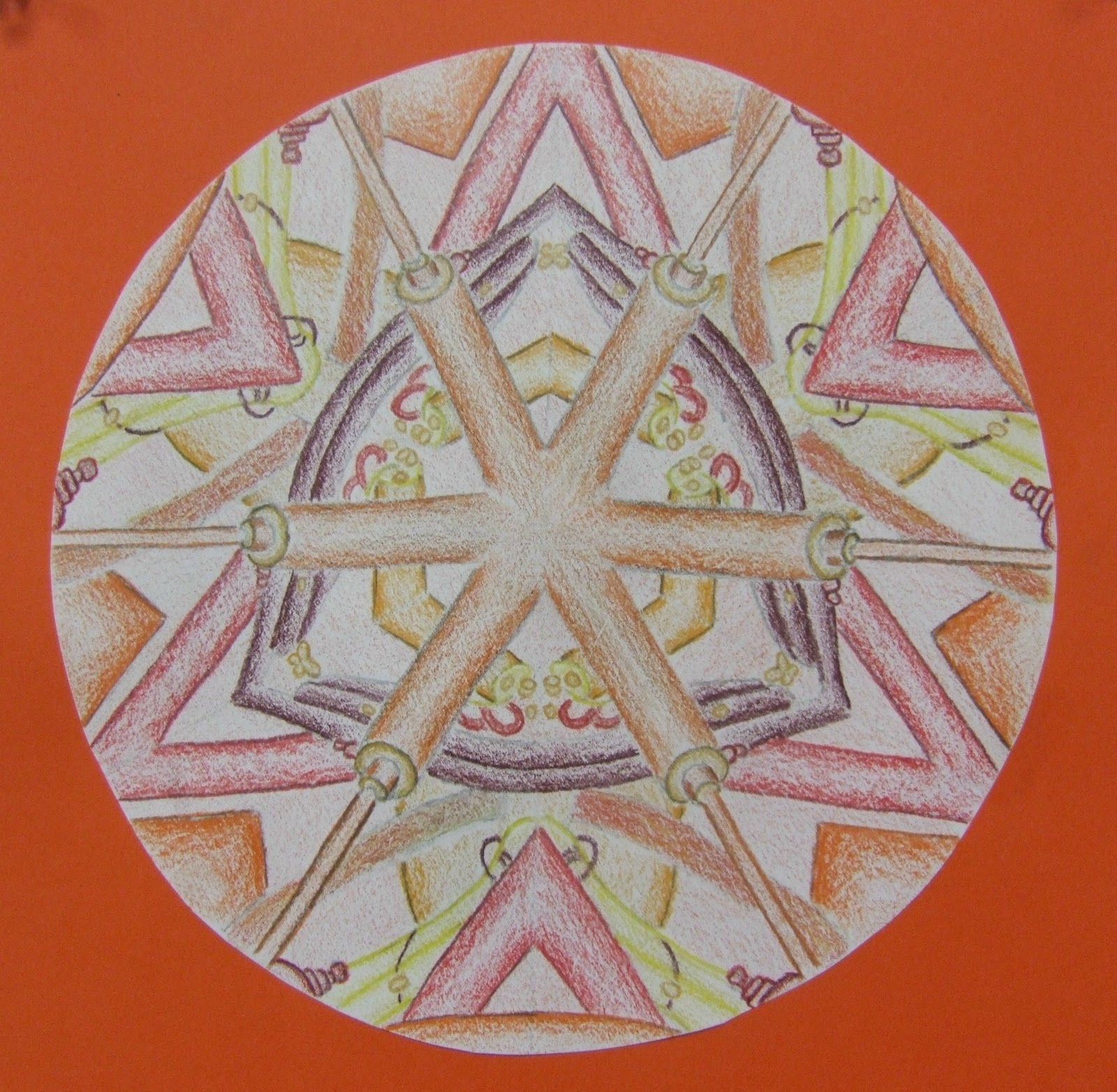 Treena Rowan's Art Blog: Student art work: Radial Design