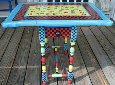 KATE LADD'S ART The Blue Heron Studio: Painted table