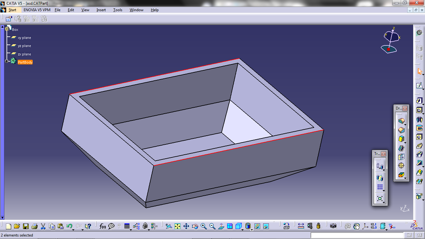 Catia v5 Tutorial for Beginners: Catia v5 Tutorial: Fillets and Chamfer