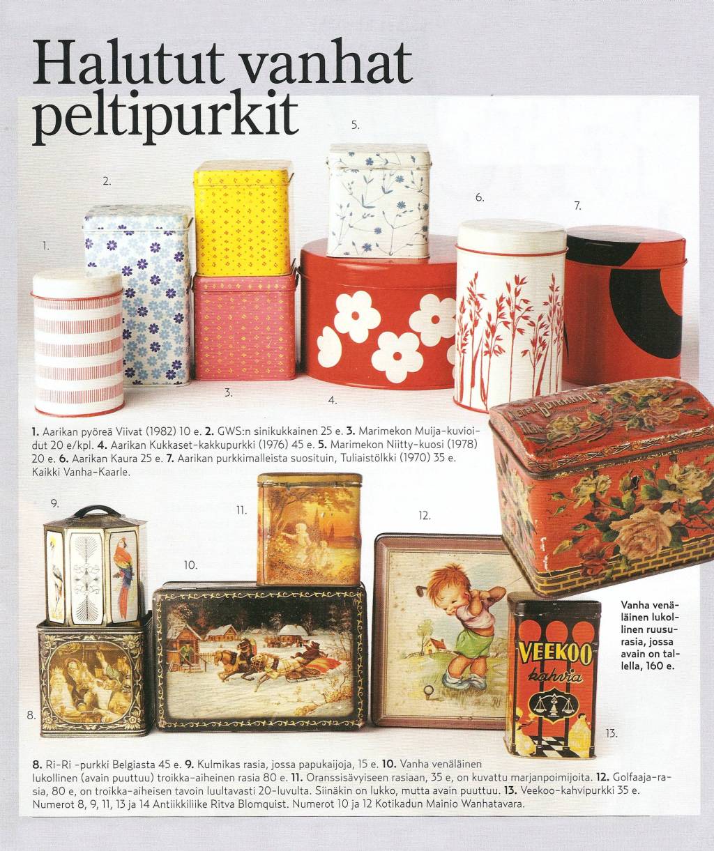 70-luvulta, päivää !: Purkki-info