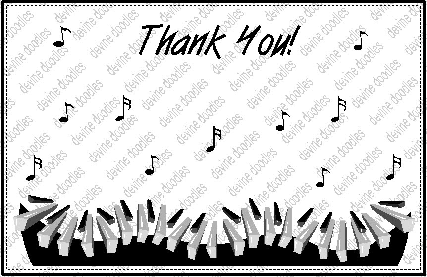 Devine Doodles: Music Theme Thank You's