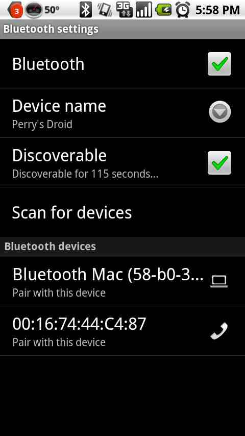 great technique: Technique: How to pair your Android phone to your ...