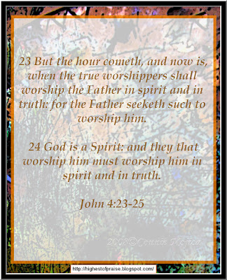 WORSHIP IN SPIRIT AND TRUTH
