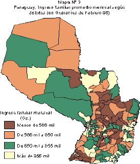 "LA POBREZA": MAPA DE POBREZA - PARAGUAY
