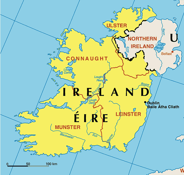 valgom europą: Pirma - Airija