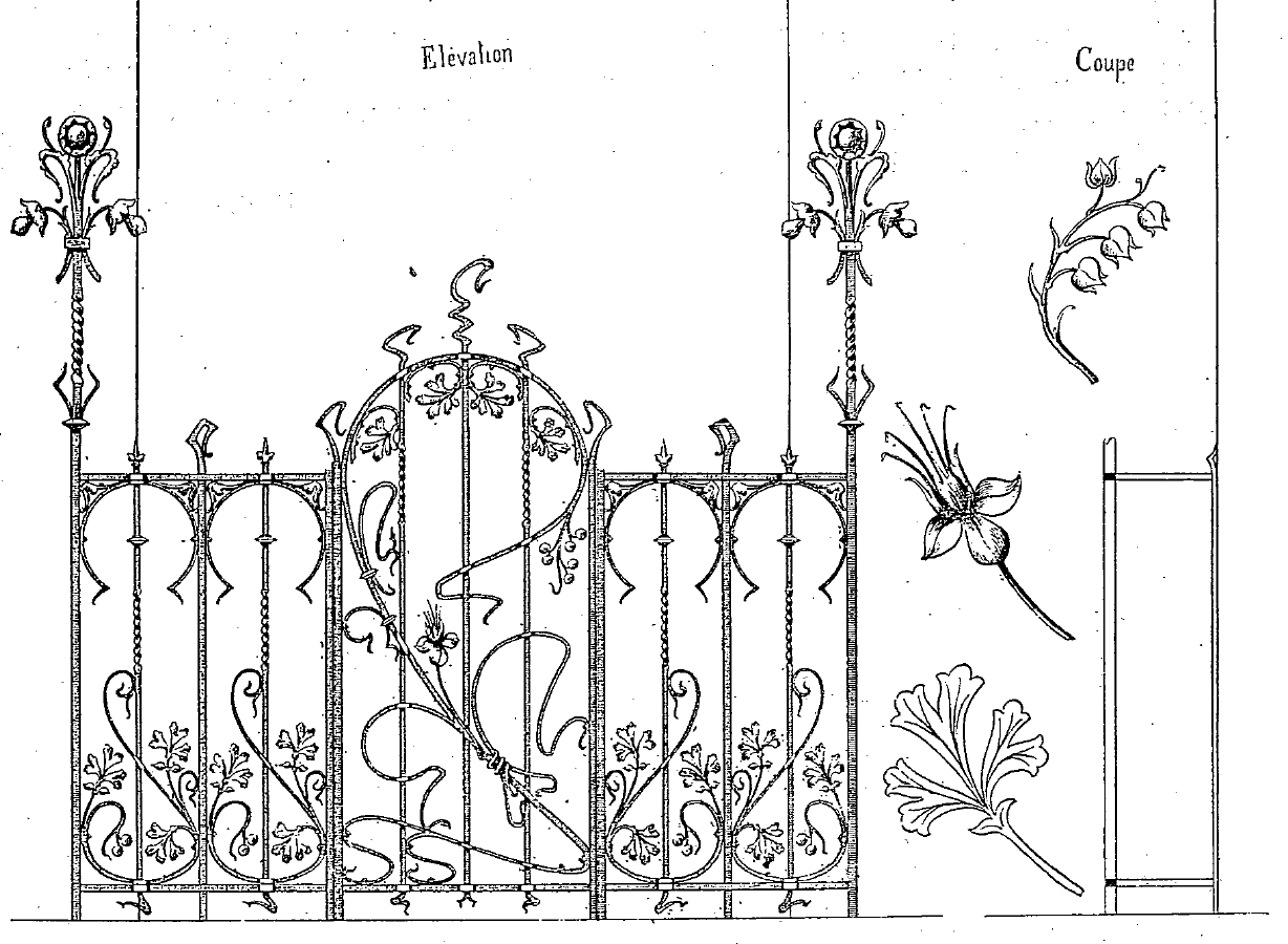 Tableau,Poster "Fer forgé Motifs ornementaux"