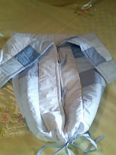 Mayara Patchwork: edredon que vira saco de bebê