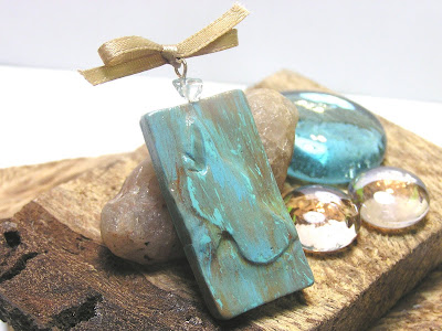 NanjoDogz: Great Dane 'Weathered' Polymer Clay Pendant