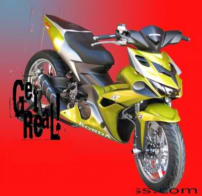 gallery automotive: Foto Modivikasi Motor Honda Blade 110 R 2010