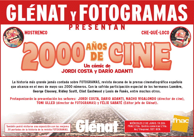 Comix V2: Presentación de Fotogramas 2000 años de cine en Barcelona