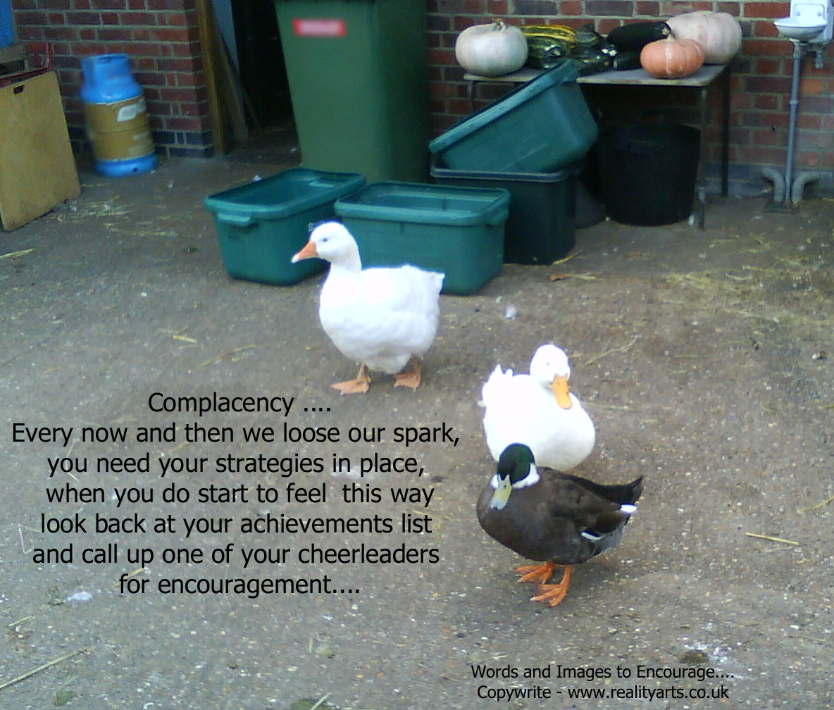 Realityarts - Inspiration, Art and Creativity: Complacency