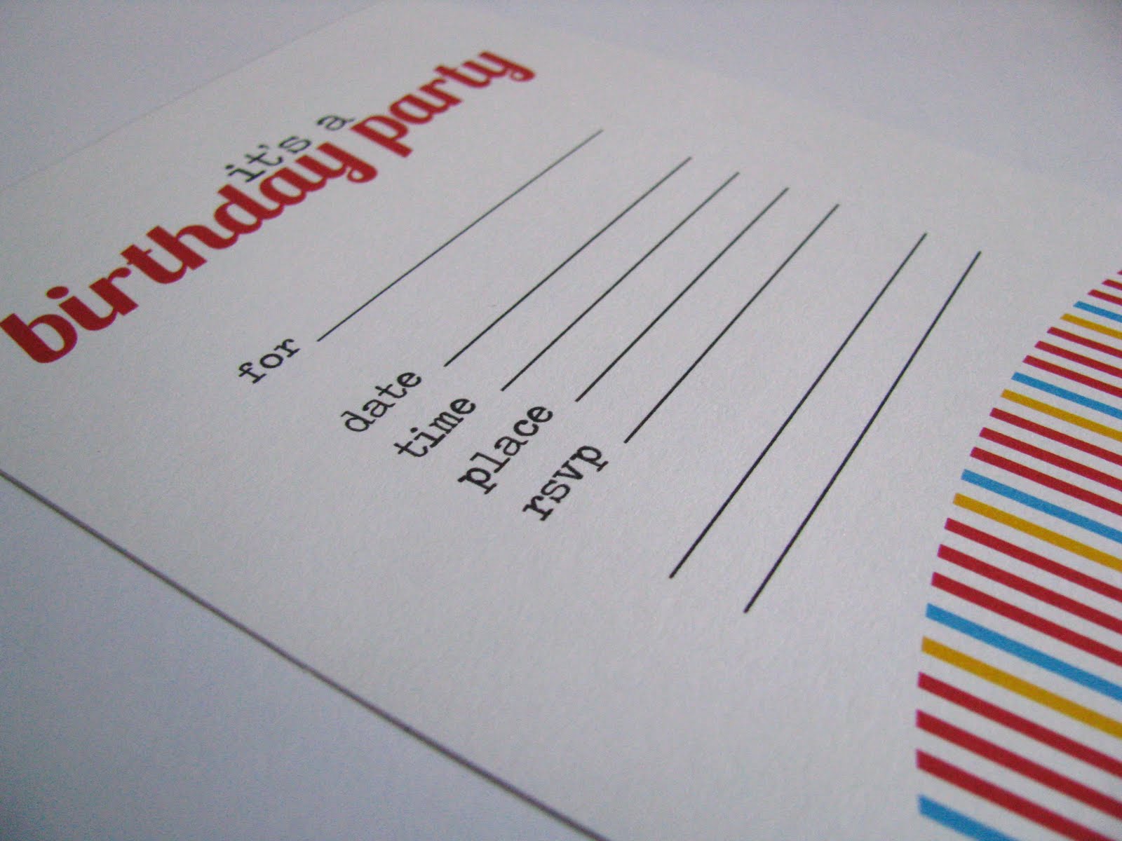Yellow Mums Ff Striped Birthday Invitations