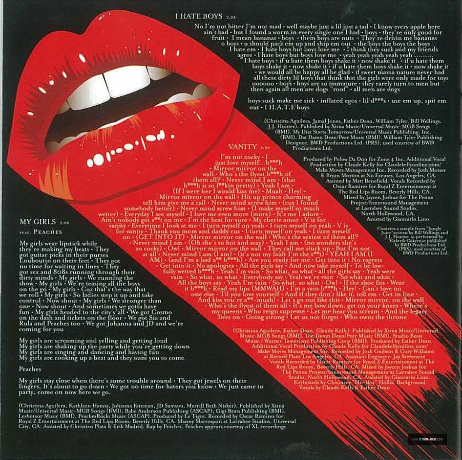 POPDEMIA: Capa completa do CD "BIONIC" da Xtina