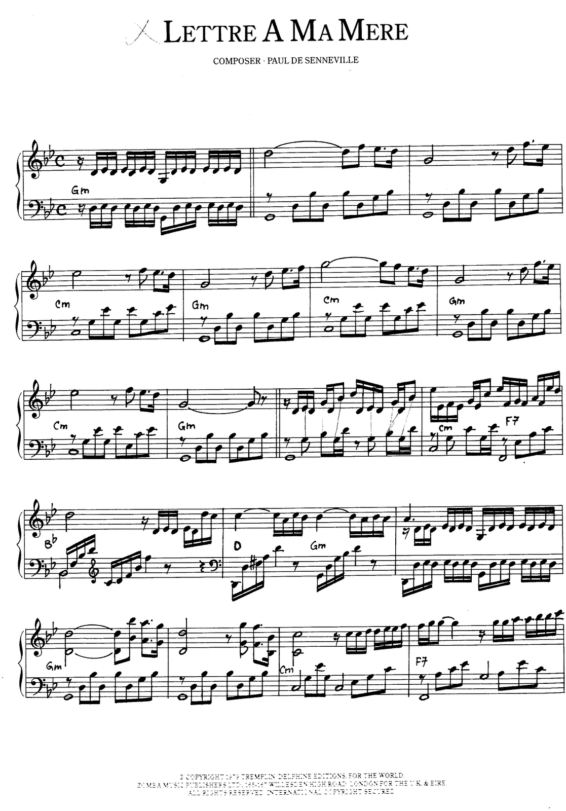 Sara: Lettre a ma mere- Richard Clayderman