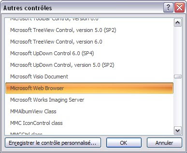 VBA : L’objet WebBrowser