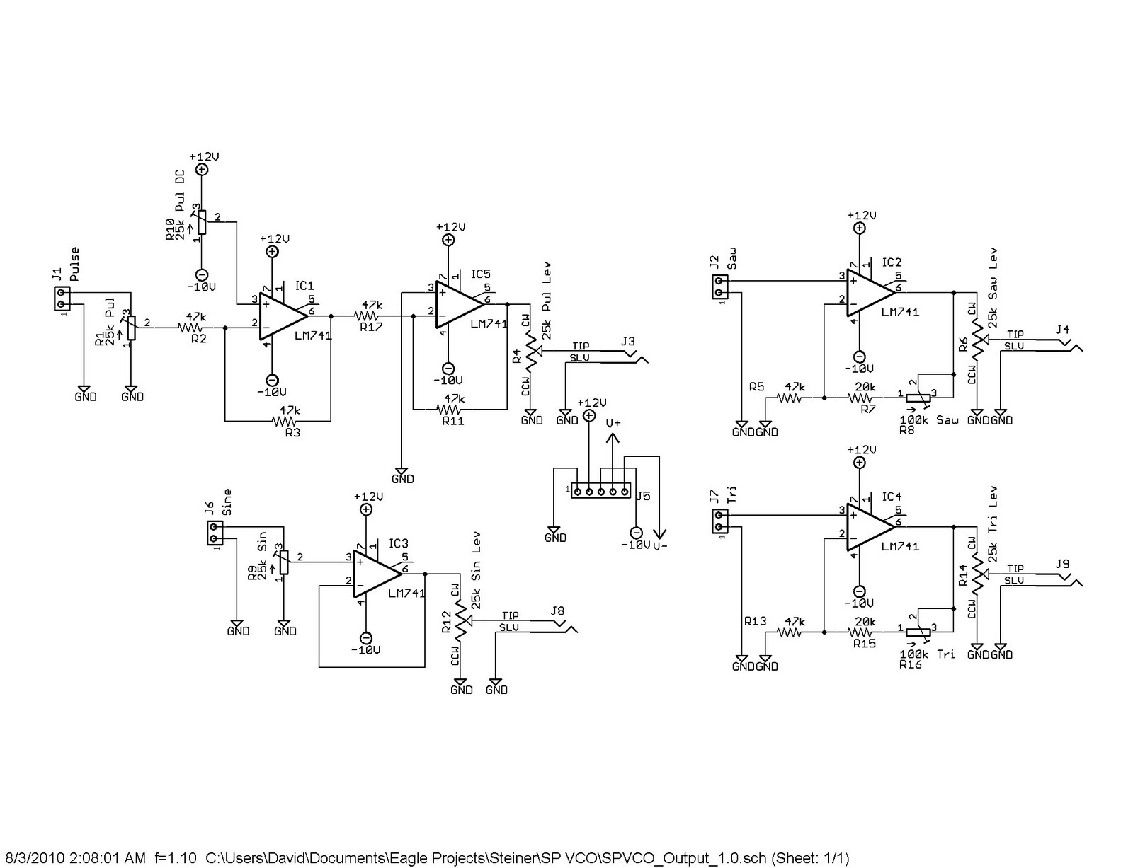 Analogue Realities Vco Output Triggers And Sequencer