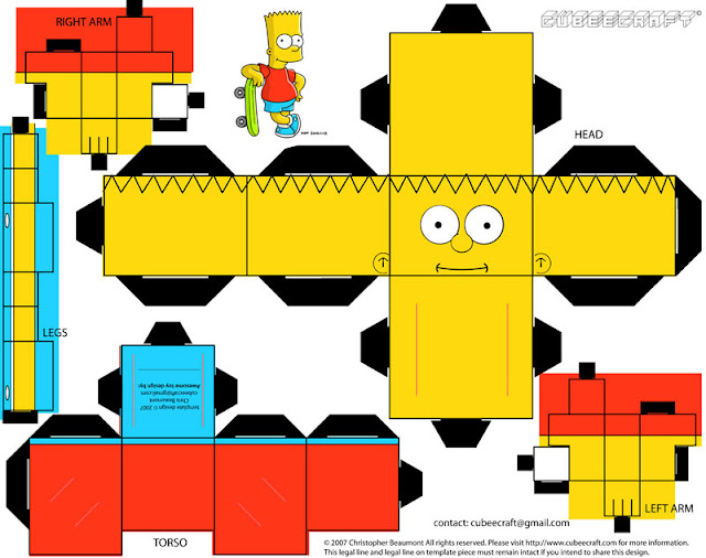 My Learning Journey: Simpsons Family Paper Craft