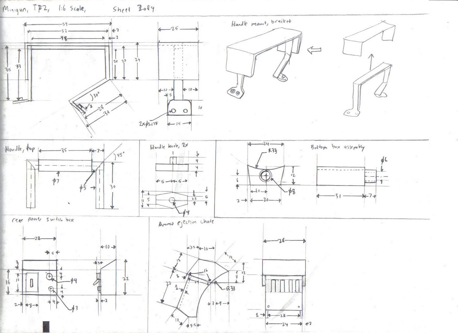 The Vortex: Made of Paper, Glue and Magic: TF2 Minigun Documentation
