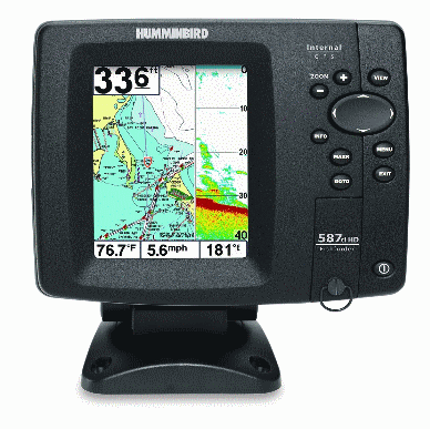 Humminbird Fishfinder: Hummingbird 407900-1 Fishfinder 587cl HD GPS Combo