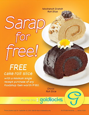 FREE Cake Roll Slice at Goldilocks! - Mommy Levy