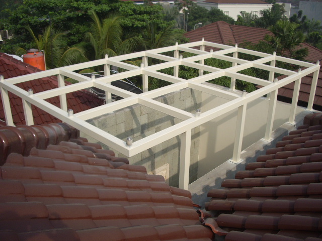 Las Listrik: Rangka Canopy Kaca