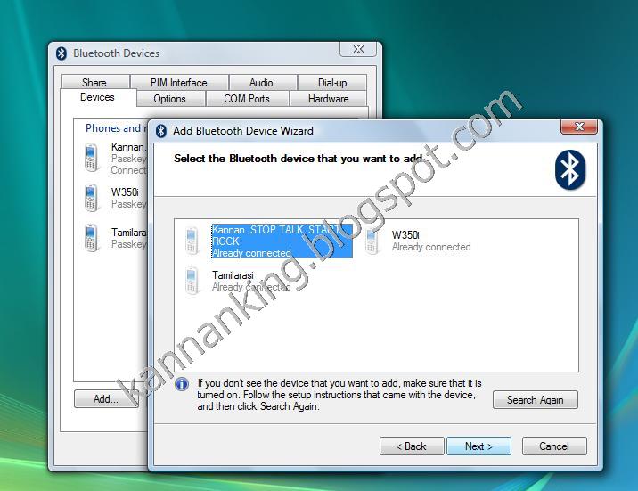 Bluetooth Voice chat using mobile and computer