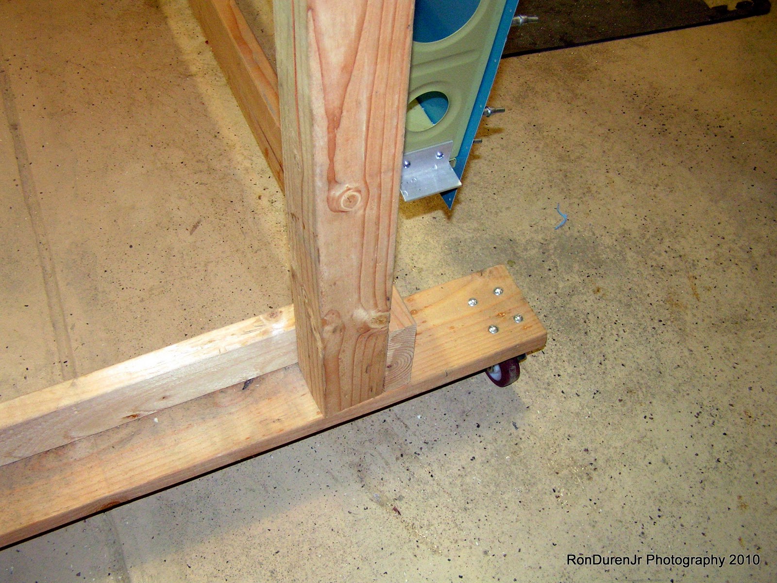 Ron's RV7 Factory: Rolling Wing Stand HOBBS 390.0 hrs