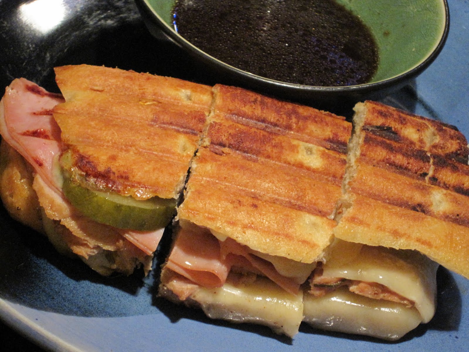 CURIOUS EATS: Cuban Panini with Pork Au Jus Sauce