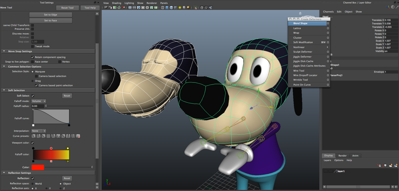 ziv creative: Using Blend Shapes to animate eye blink in Maya