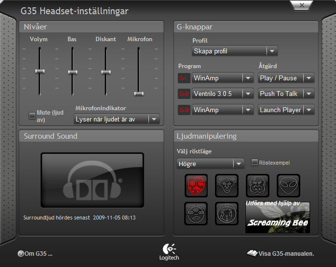 En blogg om allt och inget: Recension: Logitech G35-hörlurar