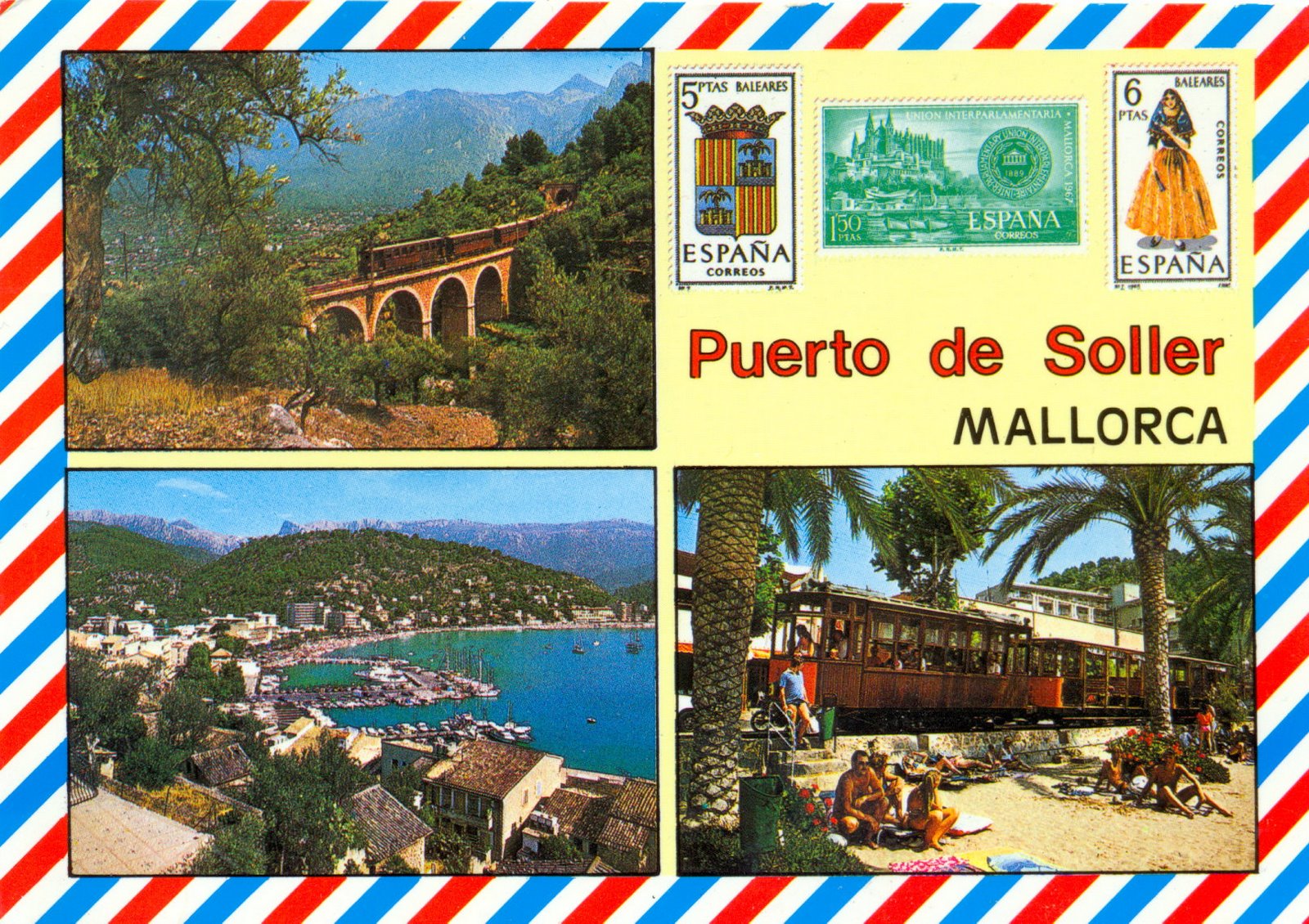 KUALA SKYLAB: SPAIN POSTCARD. SOLLER . MALLORCA.