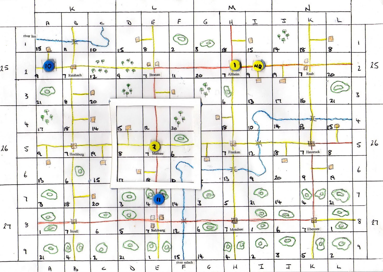 napoleonic wargaming: Campaign Maps