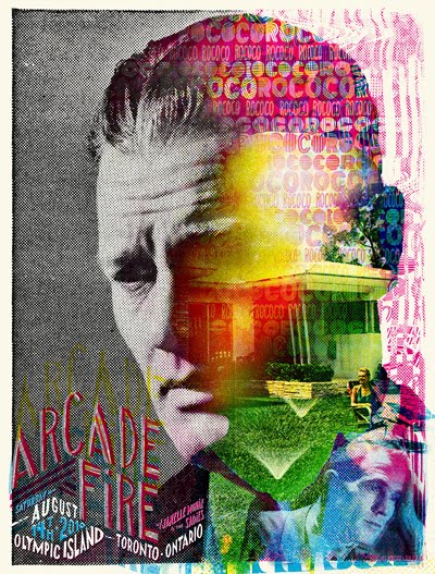 INSIDE THE ROCK POSTER FRAME BLOG: Arcade Fire Summer Tour Posters By ...