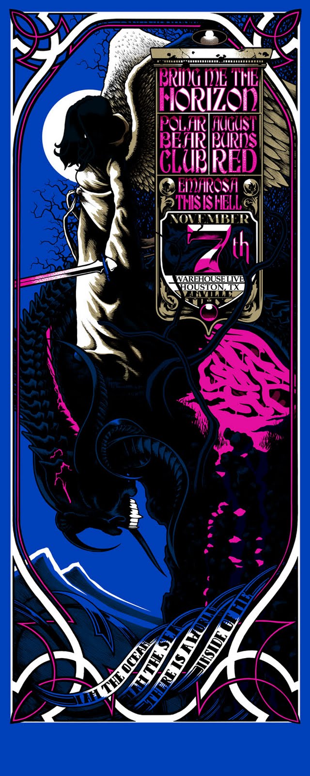 INSIDE THE ROCK POSTER FRAME BLOG: Bring Me The Horizon Poster by ...