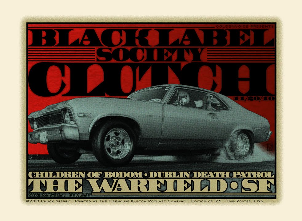 INSIDE THE ROCK POSTER FRAME BLOG: Black Label Society, Clutch at The ...