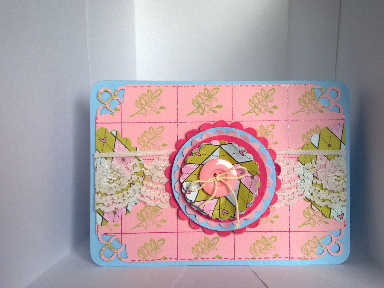 Kreativity And Me Card Patterns 85 And A Handmade Flower Kreativity And Me Card Patterns 85 And A Handmade Flower