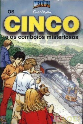 chovem livros: Os cinco e os comboios misteriosos