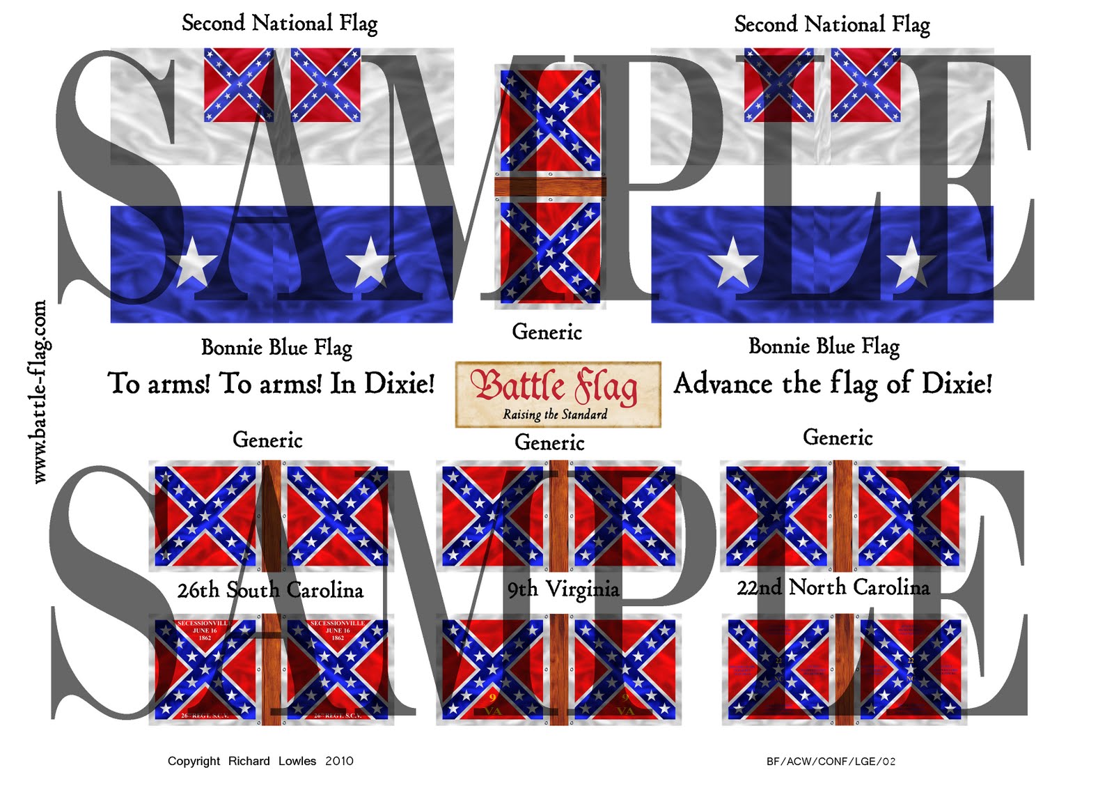 Battle Flag Release American Civil War Confederate Flags in 54mm, 28mm ...