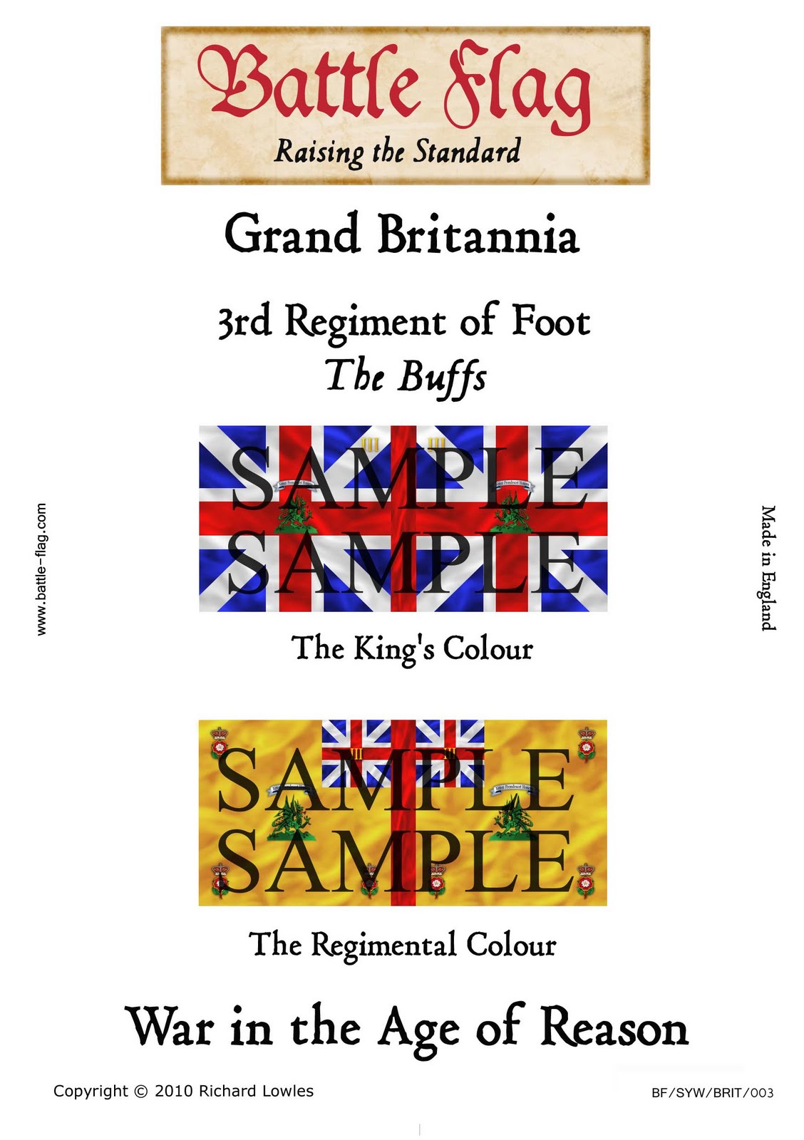 New Seven Years War Wargame Flags. The Flags of Great Britain from ...