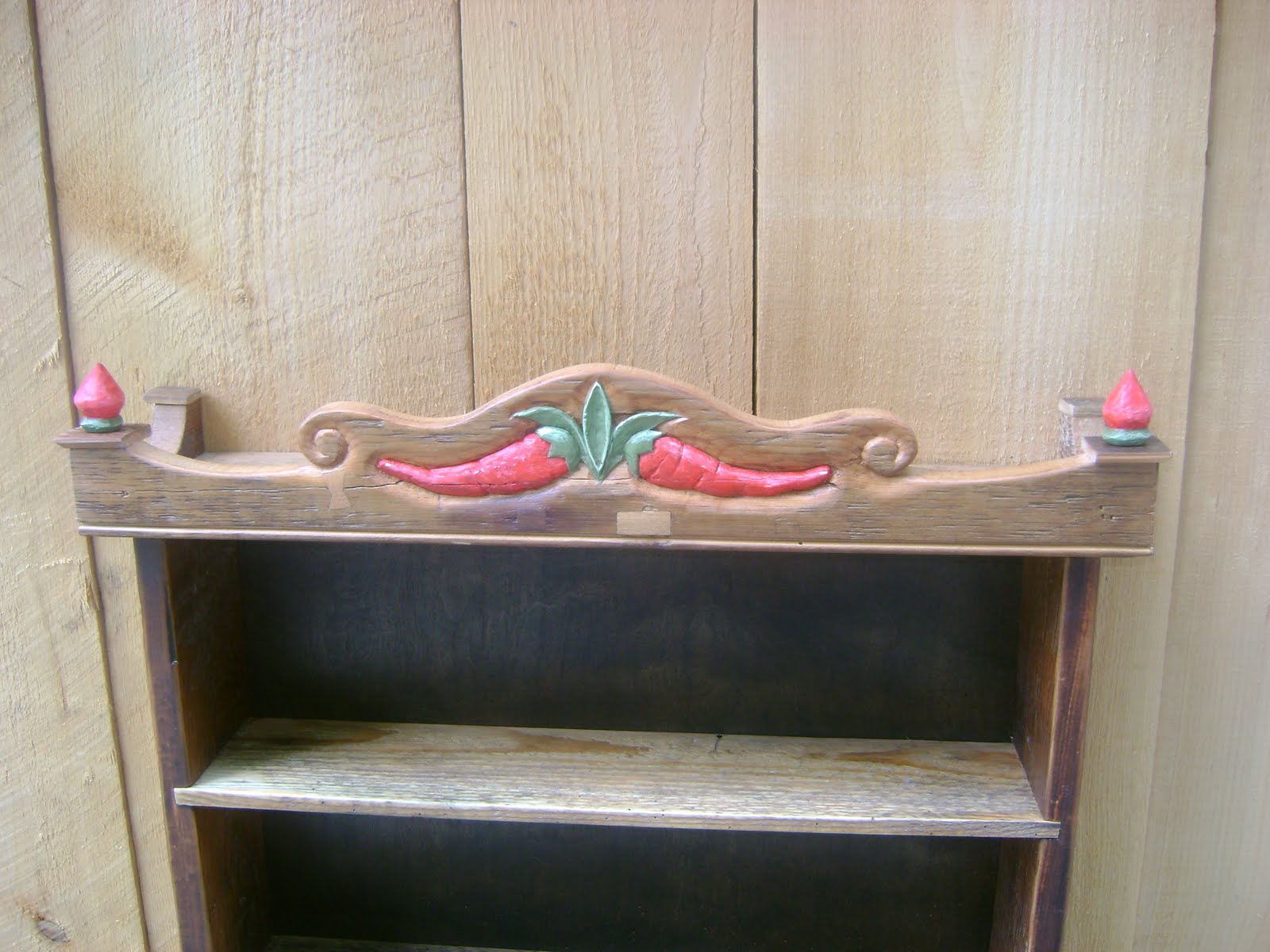 Jeffrey Balaschak-Artisan of Wood: Custom Spice Rack with Carved Hot ...