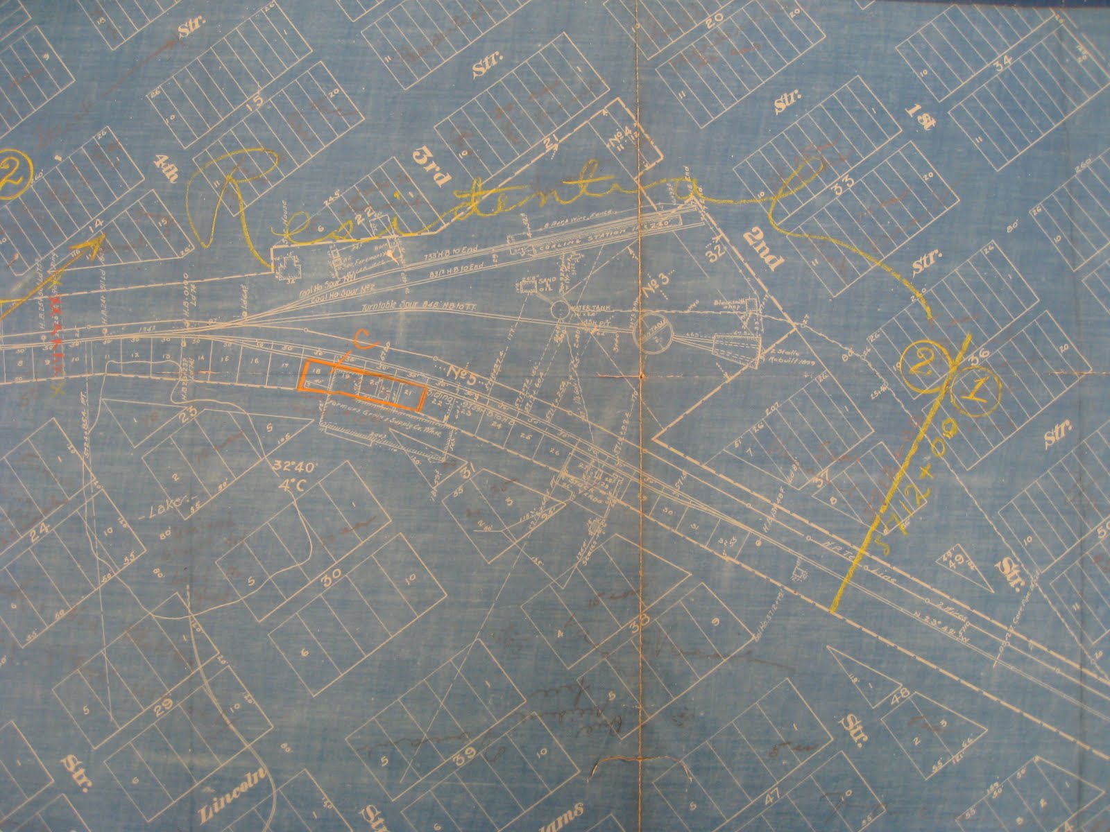 Big Bend Railroad History: 1910 Coulee City Map