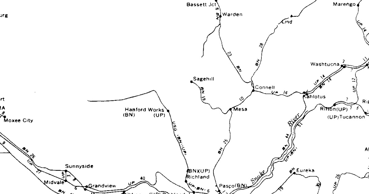 Big Bend Railroad History: 1981 Big Bend Railroad Map