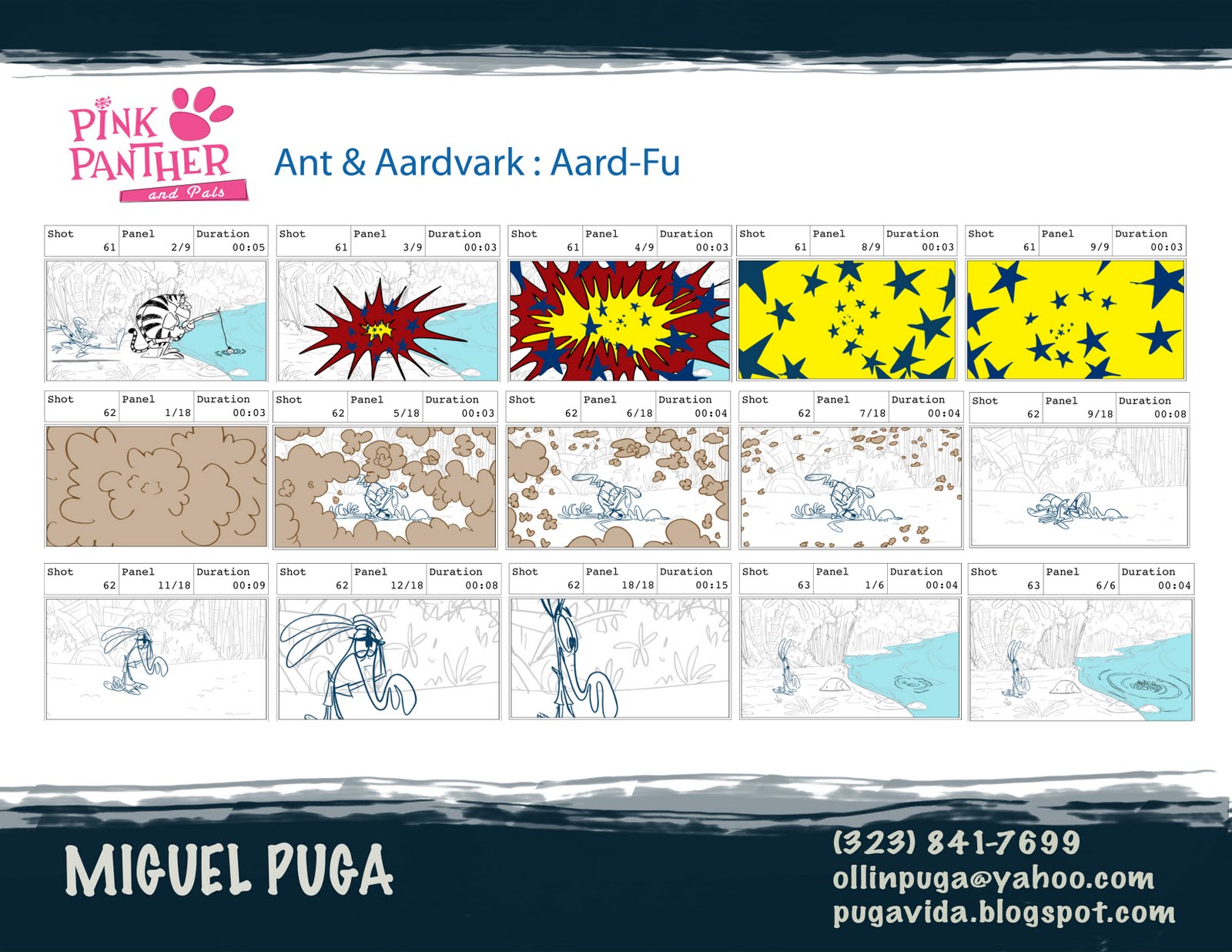 Miguel Puga's Portfolio: Aard-Fu- Storyboards