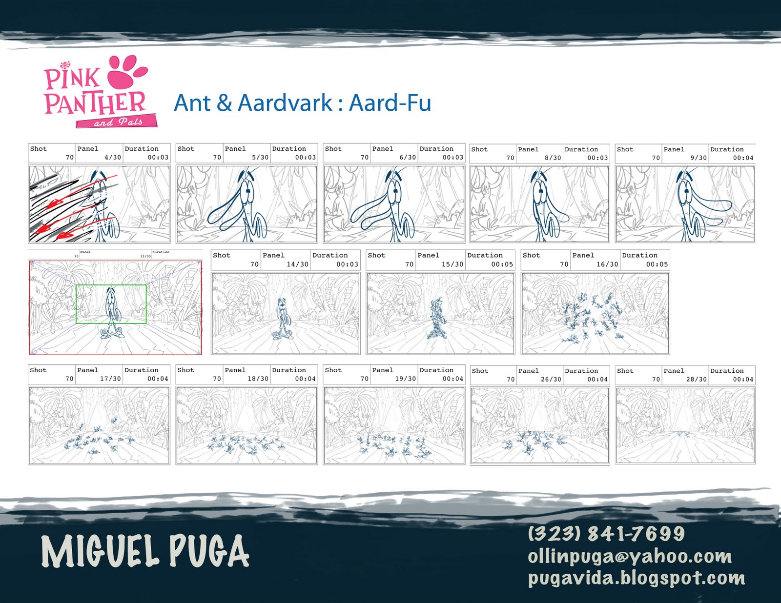 Miguel Puga's Portfolio: Aard-Fu- Storyboards