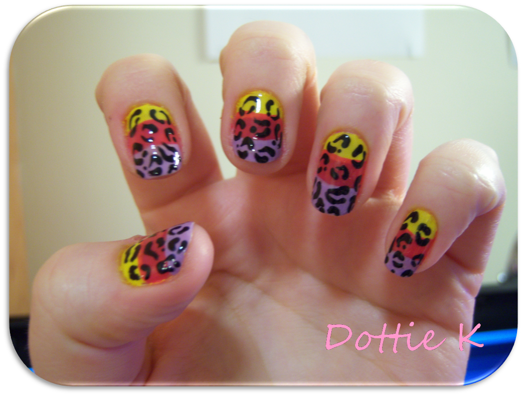 Kimtopia: Stripey Leopard Print NOTD